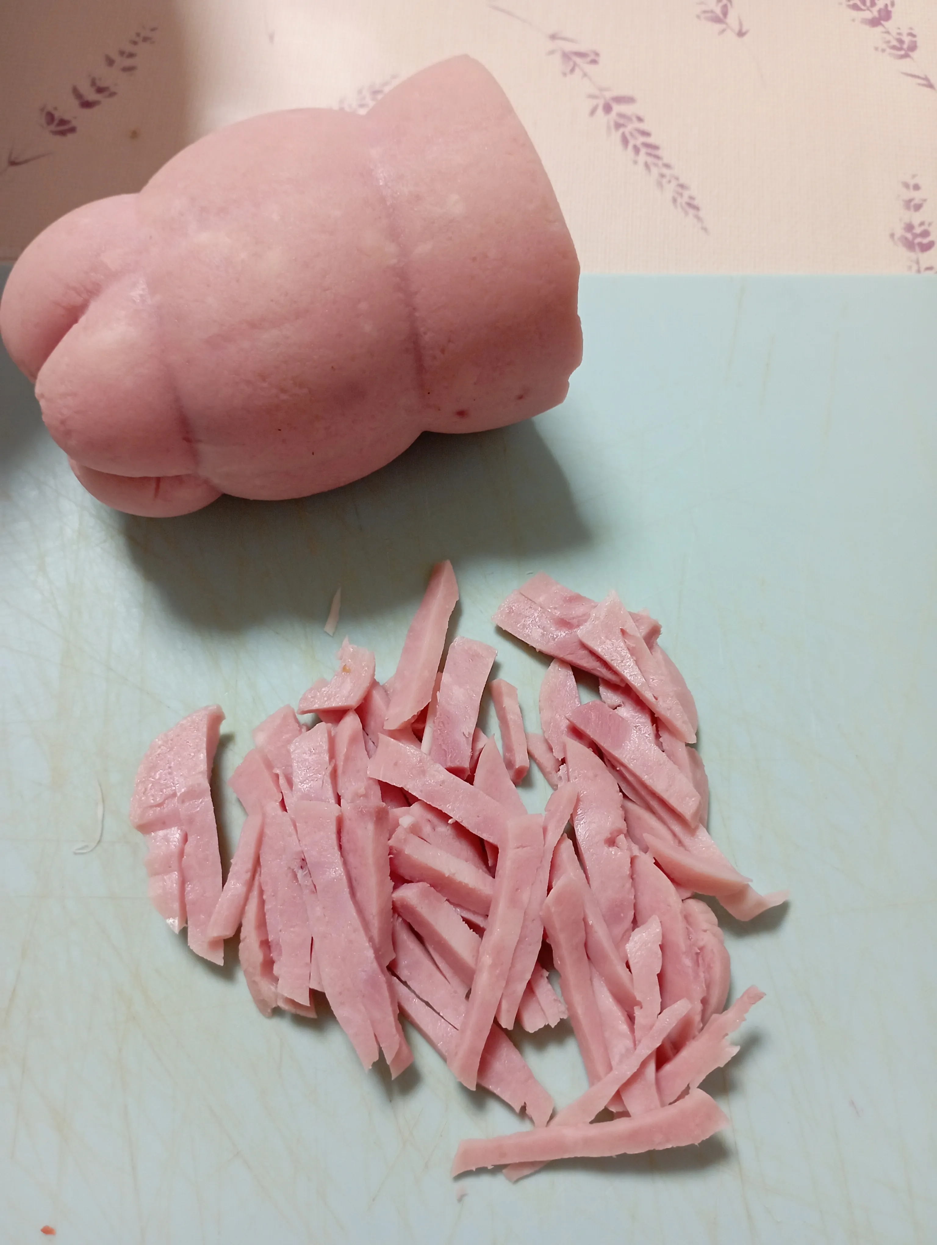 Турецкий салат с крабовыми палочками и ветчиной, пошаговый рецепт с ...