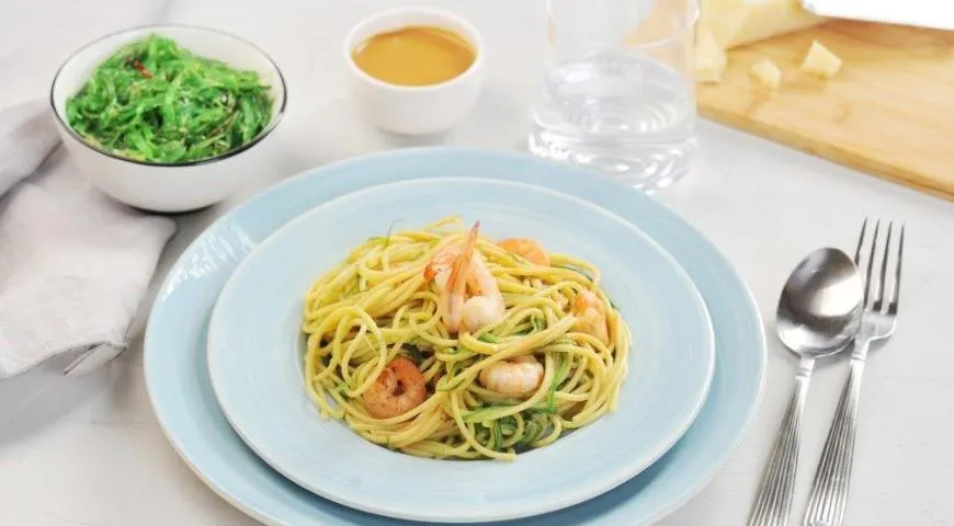 Удон с морепродуктами , пошаговый рецепт с фото